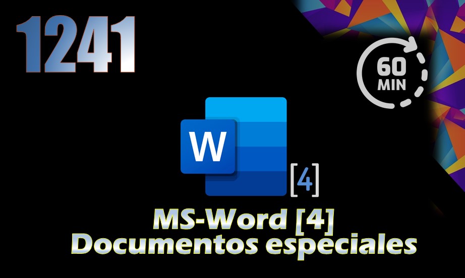 MS-Word [4] Documentos especiales (Clase Ágil#1241) - Cursos Online ...